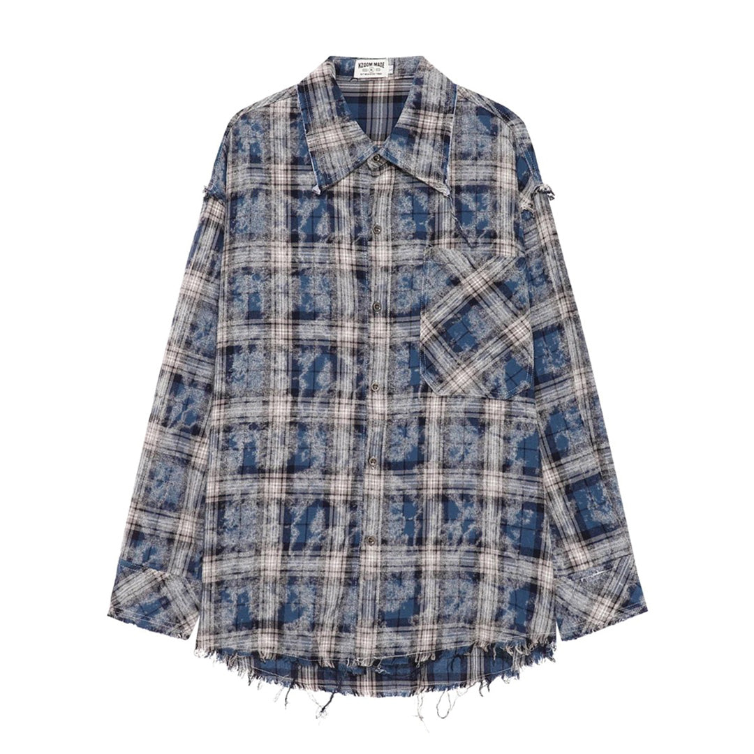 Plaid Frayed Shirt – Attere